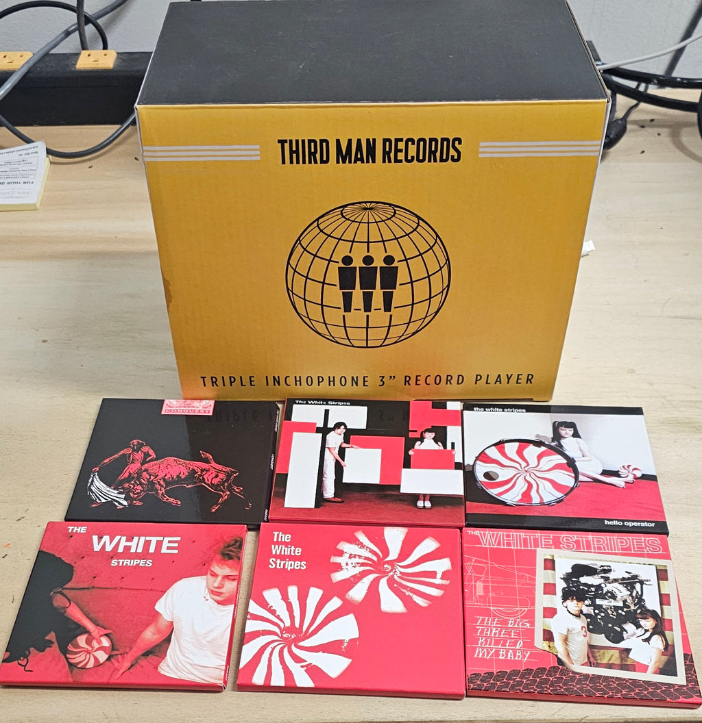 Crosley Third Man Triple Inchophone 3" Record Player (w/6x 3" Records ...