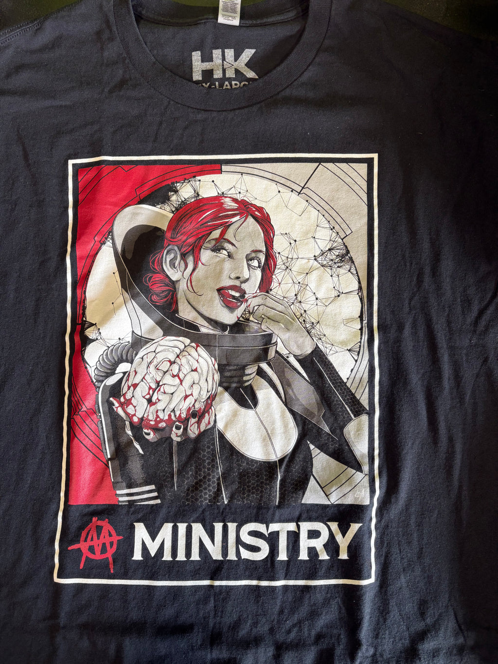Ministry Moral Hygiene Poster Design T-Shirt, Black, 3X – Darkside Records