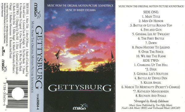 Gettysburg Soundtrack – Darkside Records